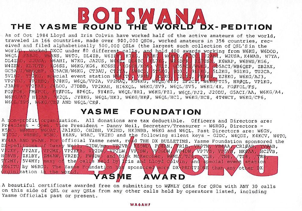 The Yasme Foundation – A Not-For-Profit Organization Promoting Amateur Radio