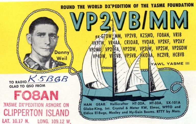 Danny Weil: DXer and Dreamer – The Yasme Foundation